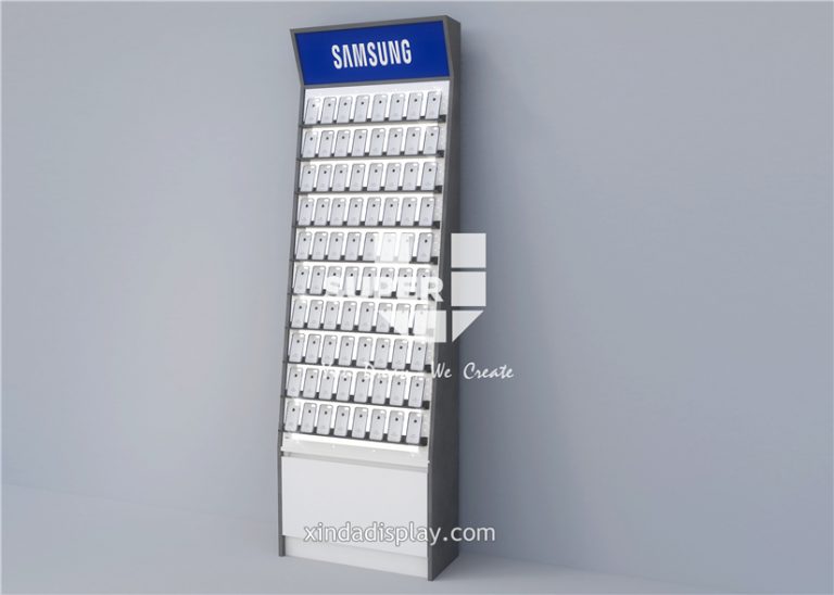 Floor Standing Wall Mount Phone Case Backlit Display - Custom Retail ...
