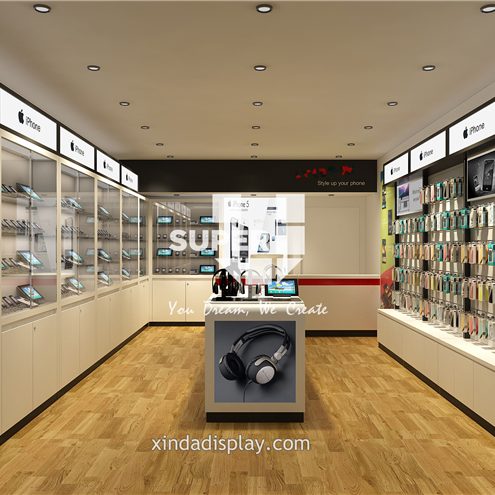 Mobile Phone Shop Design Phone Accessory Display - Retail Shop Interior ...