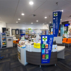 Health and Personal Care Medical Store Interior Design - Retail Shop ...