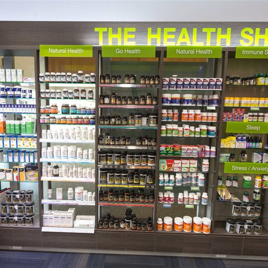 Health and Personal Care Medical Store Interior Design - Retail Shop ...