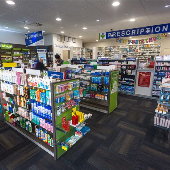 Health and Personal Care Medical Store Interior Design - Retail Shop ...