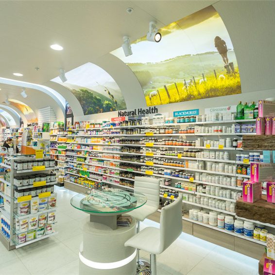 Modern Retail Medical Shop Interior Design - Retail Shop Interior ...