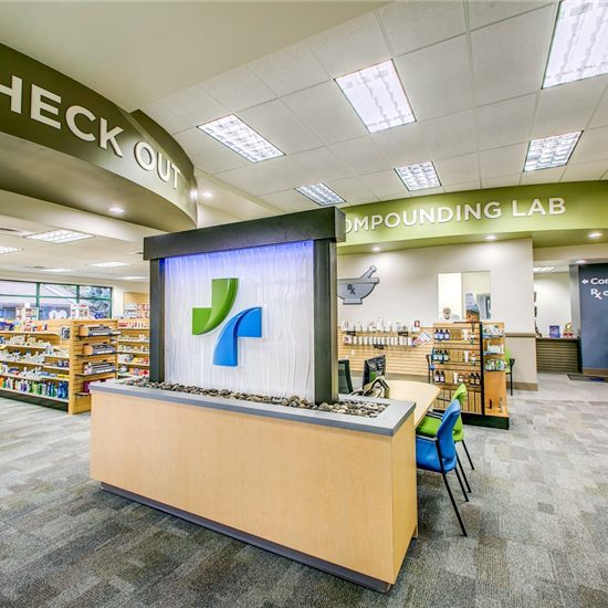 Slatwall Retail Pharmacy Store Design - Retail Shop Interior Design ...