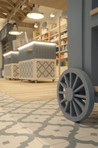 Wood and stoneware Medical Shop Decoration Ideas - Guangzhou Xinda ...
