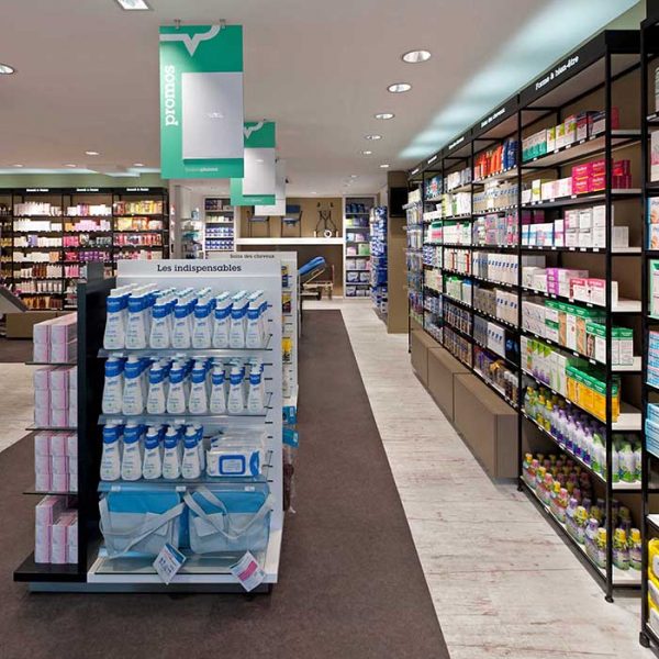 Bonjour Pharma Natural Style Store Interior Design for Pharmacy Store ...