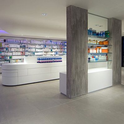 Fashion Capsule Retail Interior Design for Medical Store - Retail Shop ...