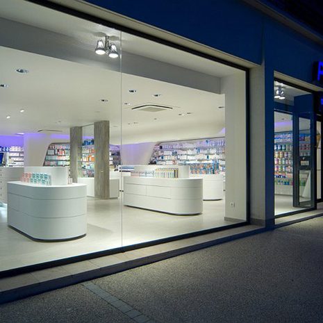 Fashion Capsule Retail Interior Design for Medical Store - Retail Shop ...