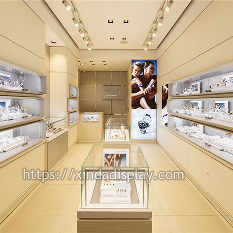 3D Rendering Luxury Watch Store Interior Design - Retail Shop Interior ...