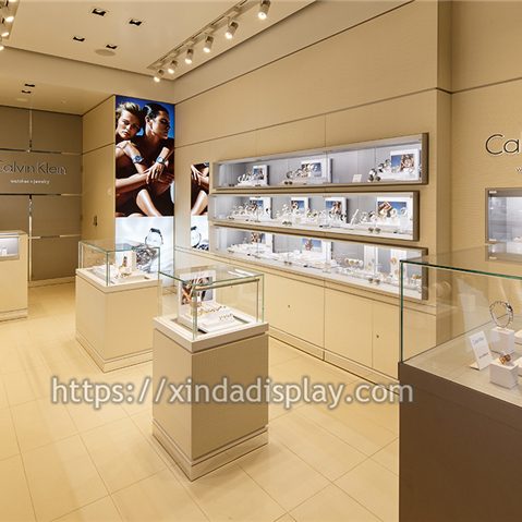 3D Rendering Luxury Watch Store Interior Design - Retail Shop Interior ...