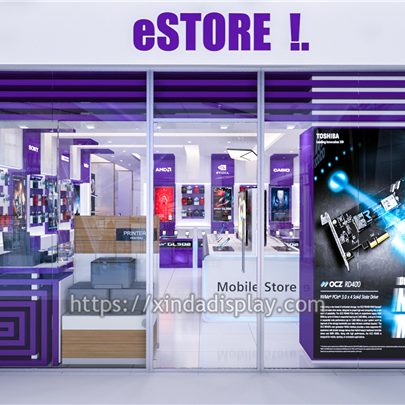 3D Rendering Computer Retail Store Interior Design - Retail Shop ...