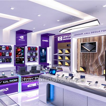 3D Rendering Computer Retail Store Interior Design - Retail Shop ...