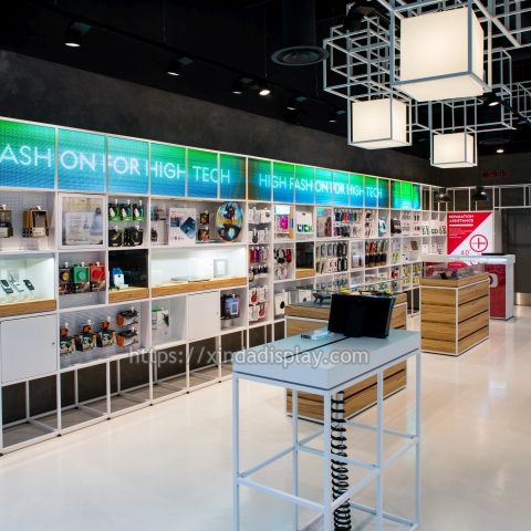 Custom Cell Phone Accessory Display Fixture - Retail Shop Interior ...