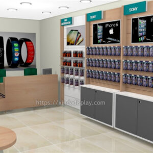 Custom Mobile Cell Phone Shop Layout Design - Retail Shop Interior ...
