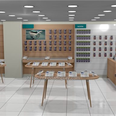 Custom Mobile Cell Phone Shop Layout Design - Retail Shop Interior ...