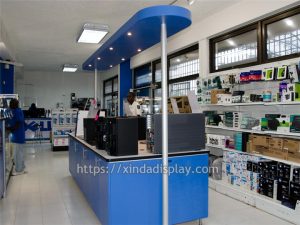 Fashion Computer Retail Display Counter - Custom Retail Display Shop ...
