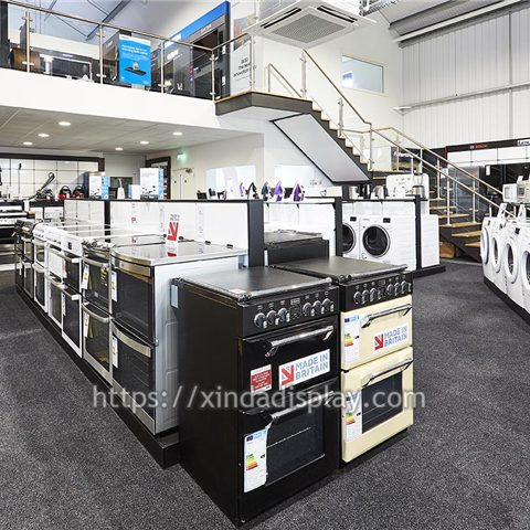 Home Appliances Shop Display Fixture Modern Appliances Showroom Design ...