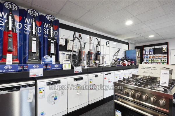 Home Appliances Shop Display Fixture Modern Appliances Showroom Design ...