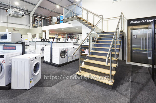 Home Appliances Shop Display Fixture Modern Appliances Showroom Design ...