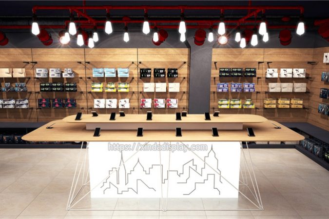 Mobile Phone Shop Design Phone Accessory Display - Retail Shop Interior ...