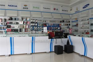 Mobile Shop Cash Counter Design - Custom Retail Display Shop Fittings ...