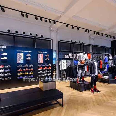 Custom 3D Rendering Design Sport Shop Retail Display Solution Sports ...