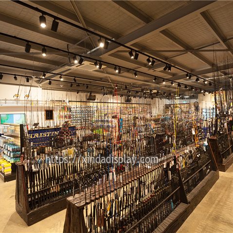 Custom Fishing Poles Bait and Tackle Shop Design Fishing Shop Fittings ...