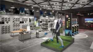 Custom Football Shop Design Football Shop Fittings Manufacturing ...