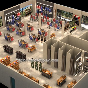 Custom Retail Shop Display Sport Products Fittings Sports Store ...