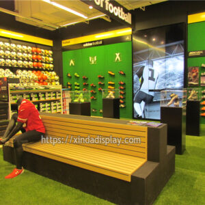 Custom Sports Store Design Display Furniture Sports Showroom Interior ...