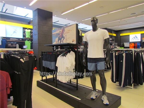 Custom Sports Store Design Display Furniture Sports Showroom Interior ...