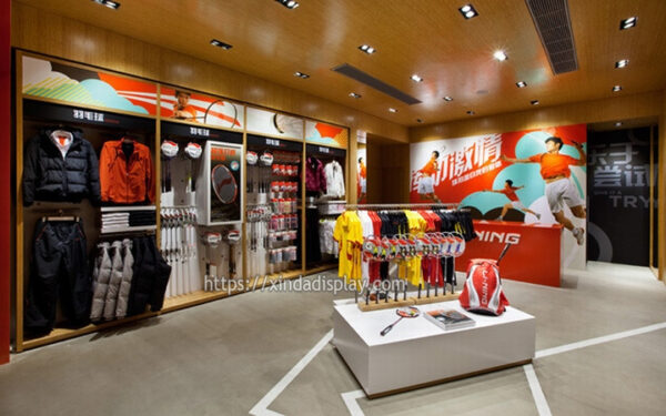 Modern Badminton Shop Display Fixture Retail Badminton Shoes Sport ...