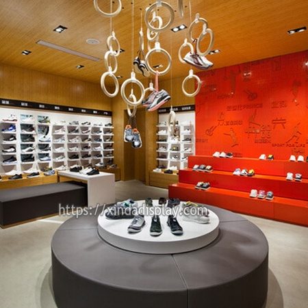 Modern Badminton Shop Display Fixture Retail Badminton Shoes Sport ...