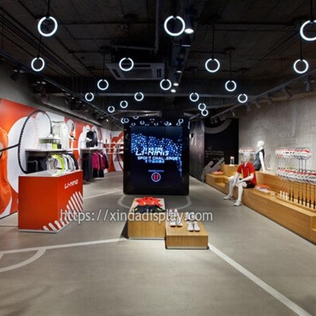 Modern Badminton Shop Display Fixture Retail Badminton Shoes Sport ...