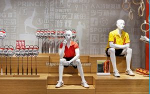 Modern Badminton Shop Display Fixture Retail Badminton Shoes Sport ...