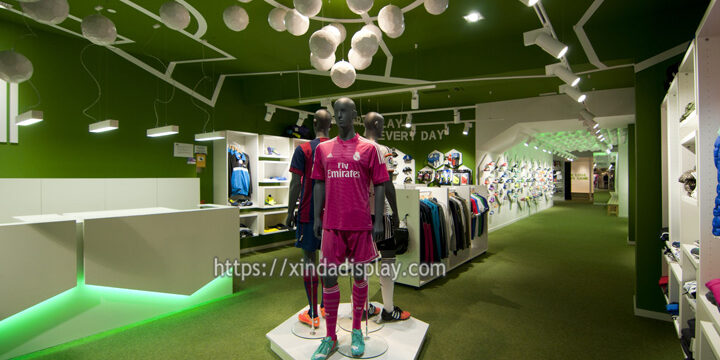 Modern Football Shop Display Fixture Retail Football Store Interior ...