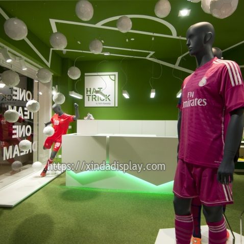 Modern Football Shop Display Fixture Retail Football Store Interior ...