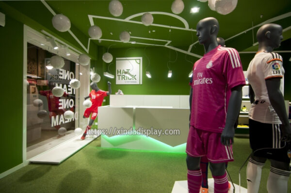 Modern Football Shop Display Fixture Retail Football Store Interior ...