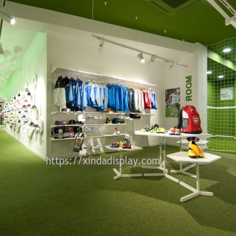 Modern Football Shop Display Fixture Retail Football Store Interior ...