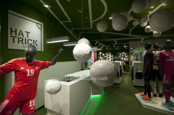 Modern Football Shop Display Fixture Retail Football Store Interior ...