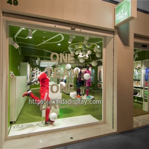 Modern Football Shop Display Fixture Retail Football Store Interior ...