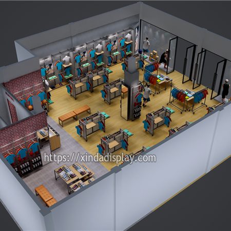 Modern Gym Store Equipment Display Fixture Retail Bodybuilding Store ...