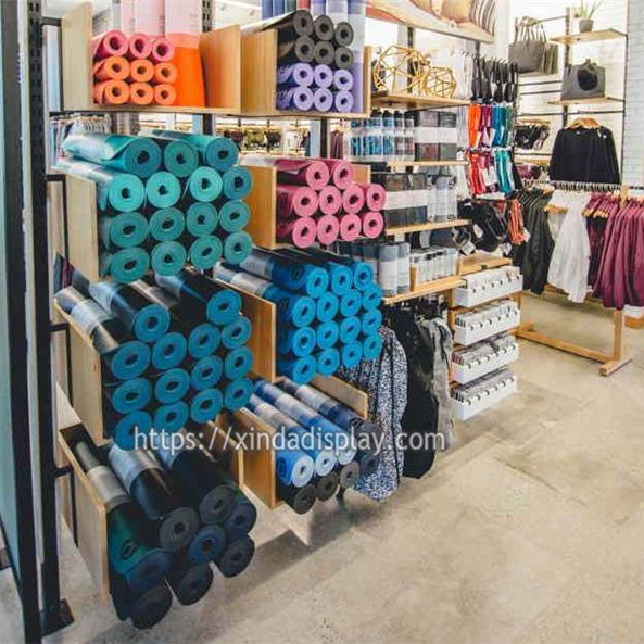 Modern Jogging Shop Yoga Mat Display Retail Yoga Store Interior Design ...