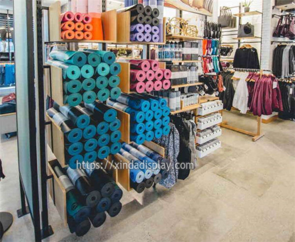 Modern Jogging Shop Yoga Mat Display Retail Yoga Store Interior Design ...