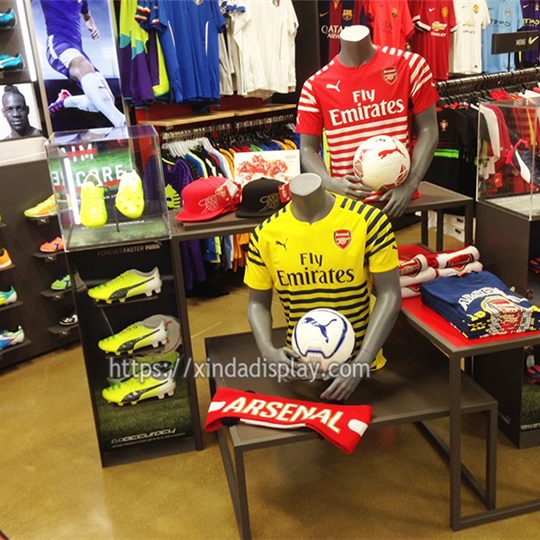 Modern Soccer Shop Display Fixture Retail Soccer Store Interior Design ...