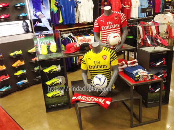 Modern Soccer Shop Display Fixture Retail Soccer Store Interior Design ...