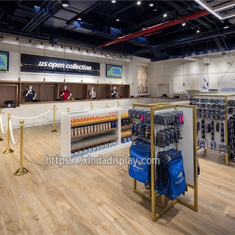 Modern Tennis Racket Shop Display Fixture Retail Tennis Store Interior ...