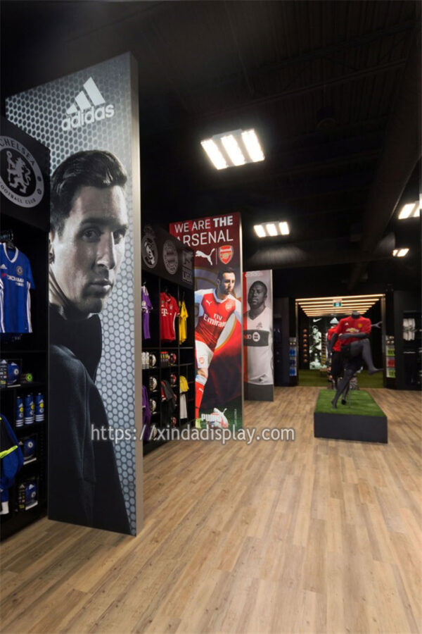 Retail Soccer Store Display Furniture Soccer Shop Decoration Ideas ...