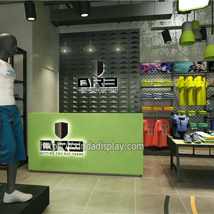 Sport Shop Design Retail Store Display Sportwear Store Design - Retail ...
