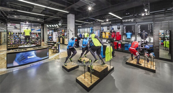 Tailor Made Retail Sports Shop Design Retail Display Store Fixtures ...